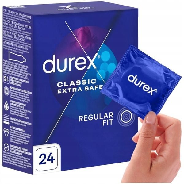Kup Durex Extra Safe prezerwatywy super mocne dodatkowo nawilżane 24 ...