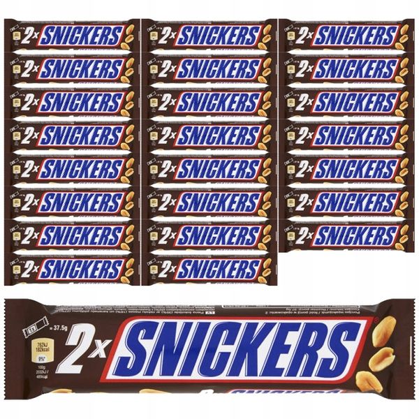 SNICKERS Baton z karmelem i orzechami 12x75g - Arena.pl