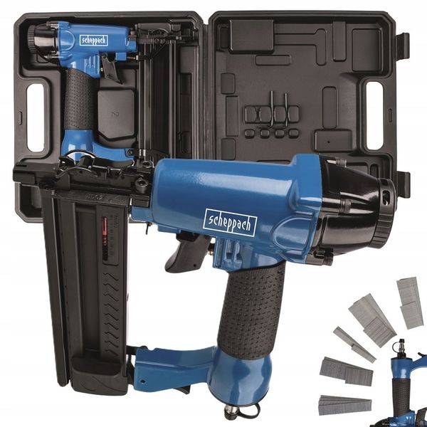 Zszywacz Gwoździarka Pistolet Zestaw Pneumatyczny Taker Scheppach ...