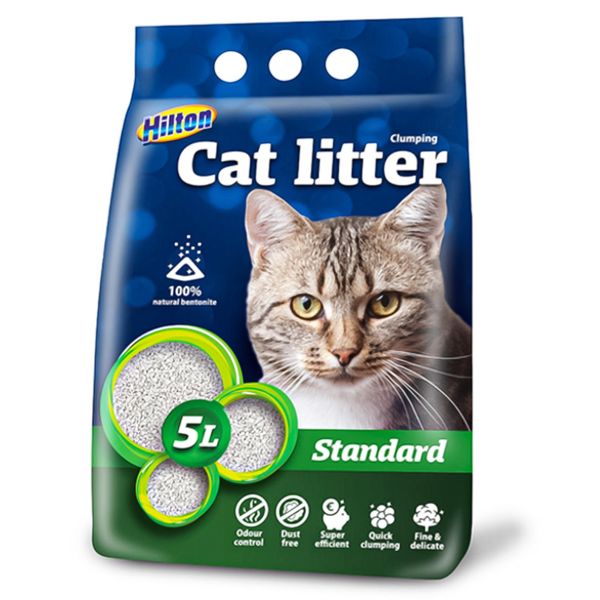 Hilton Cat Litter Standard - żwirek bentonitowy dla kota 5l - Arena.pl