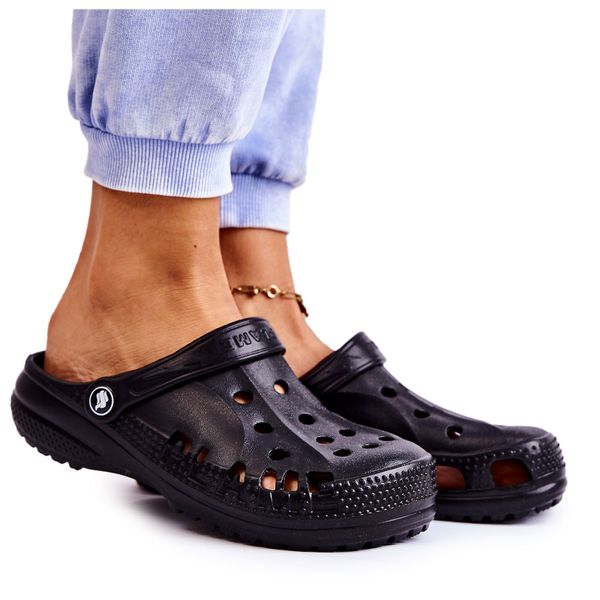 Damskie Klapki Czarne Lekkie Eva r.37 - Arena.pl