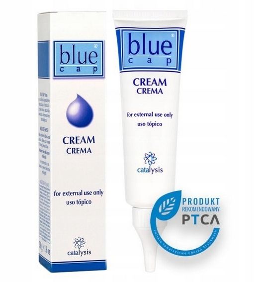 Kup Blue CAP Krem Podrażniona Skóra Egzema Łuszczyca Łojotok Świąd ...