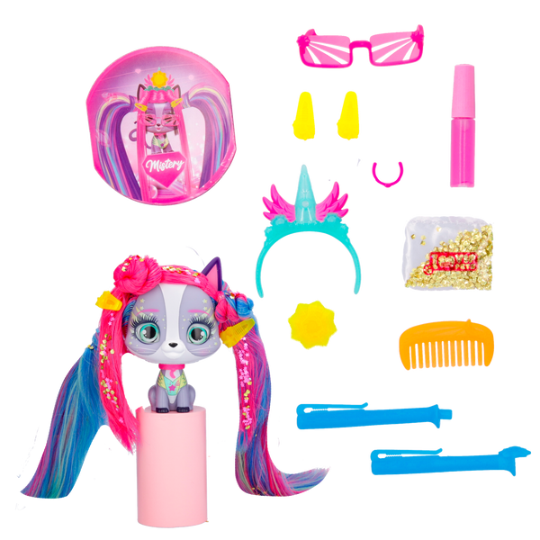 VIP Pets Cats Kotek z włosami do stylizacji Figurka Mistery - Arena.pl