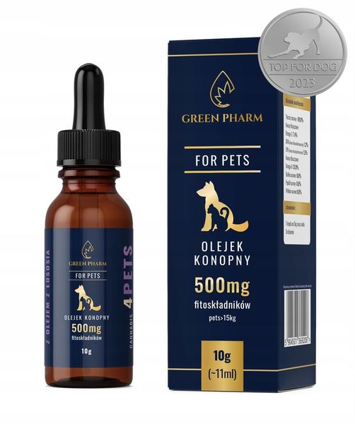 Olejek Konopny CBD Dla Psa 5% 11ml bez THC Weterynaryjny - Arena.pl