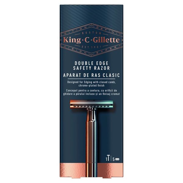 Kup King C. Gillette Maszynka na Żyletki Dwuostrzowe do Golenia 5 ...