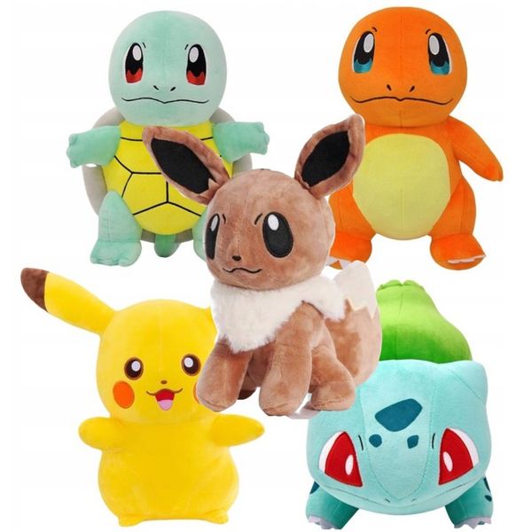 MASKOTKI POKEMON PIKACHU PLUSZAK 25cm ZESTAW 5 SZT - Arena.pl