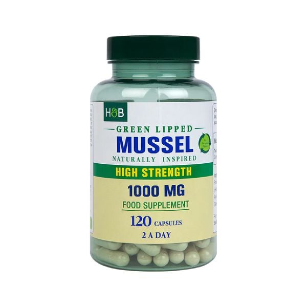Holland & Barrett Green Lipped Mussel 1000mg 120 kaps. - Arena.pl