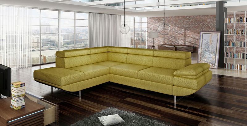 NOWOCZESNY narożnik GIO funkcja spania regulowany - Arena.pl