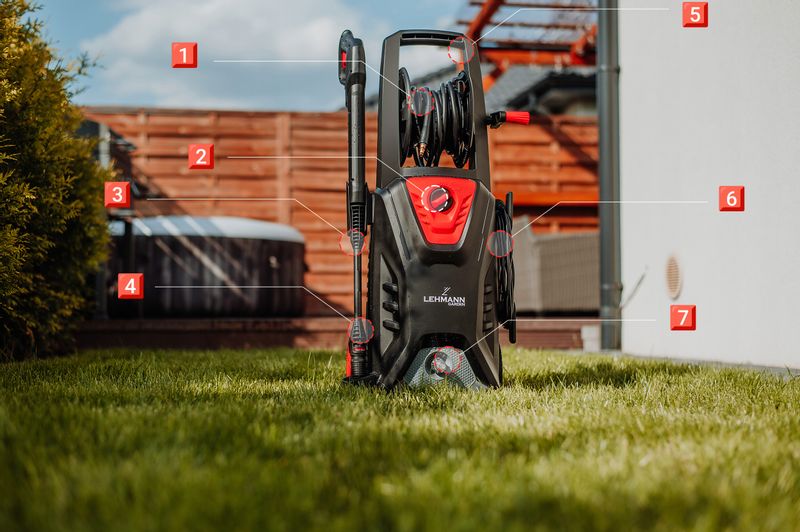 MYJKA CIŚNIENIOWA LEHMANN 290 BAR MOC 2200W ZESTAW 2024 LGAPW-2216BPA - Arena.pl