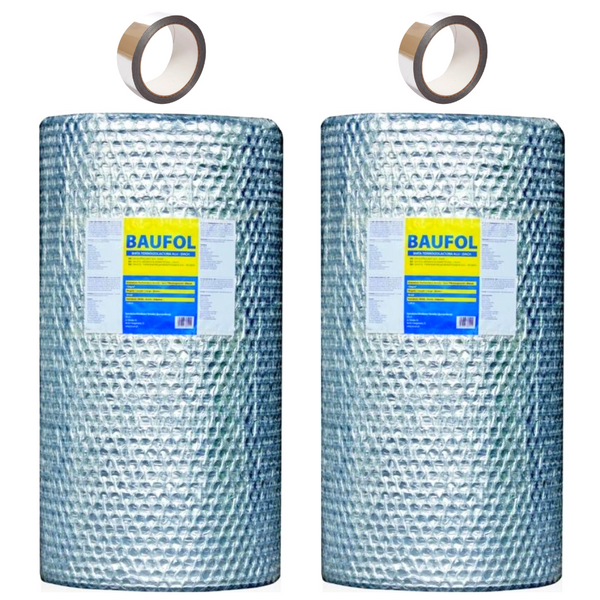 Mata Termoizolacyjna BAUFOL ALU 150 60m2 + 2x Taśma COROFLEX - Arena.pl