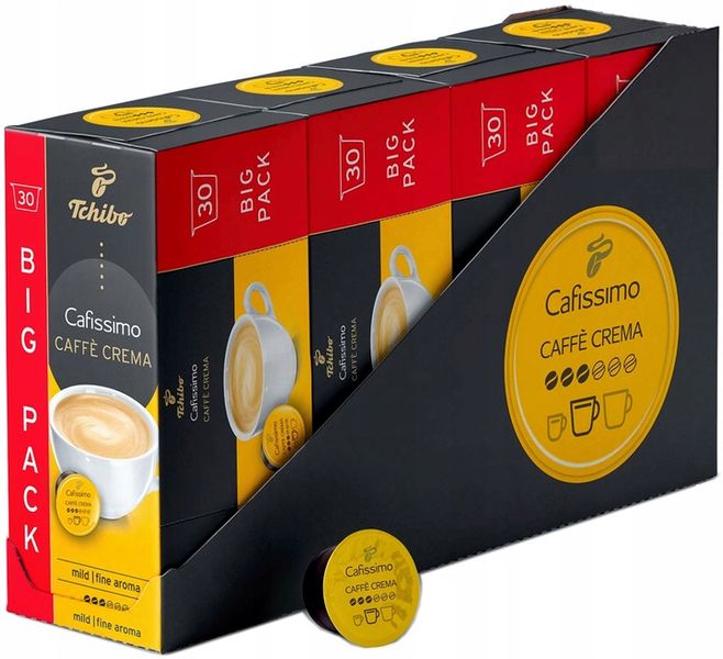 TCHIBO CAFISSIMO CAFFE CREMA FINE AROMA 120 szt - Arena.pl