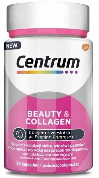 Kup Centrum Beauty & Collagen WŁOSY SKÓRA PAZNOKCIE 30 kapsułek na ...