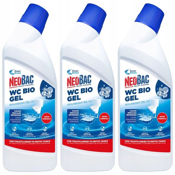 NeoBac WC Bio ŻEL ZESTAW 2+1 EKO SZAMBO Bakterie - Arena.pl