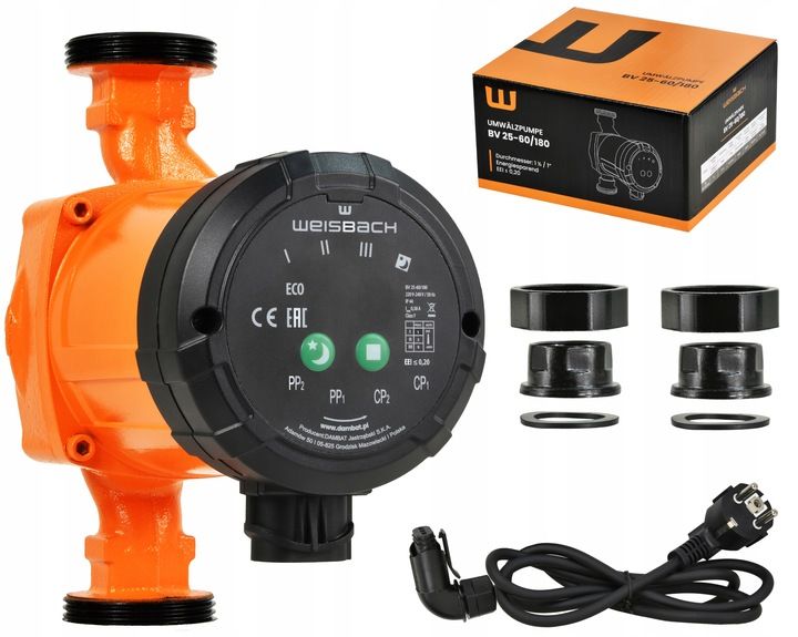 POMPA OBIEGOWA ENERGOOSZCZĘDNA CYRKULACYJNA WODY 25-60/180 CO ELEKTRONICZNA - Arena.pl