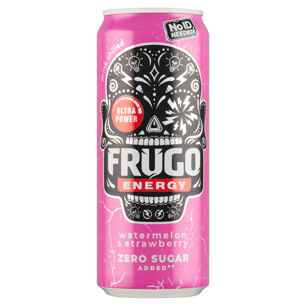 Frugo Energy Watermelon & Strawberry Gazowany napój 330 ml - Arena.pl