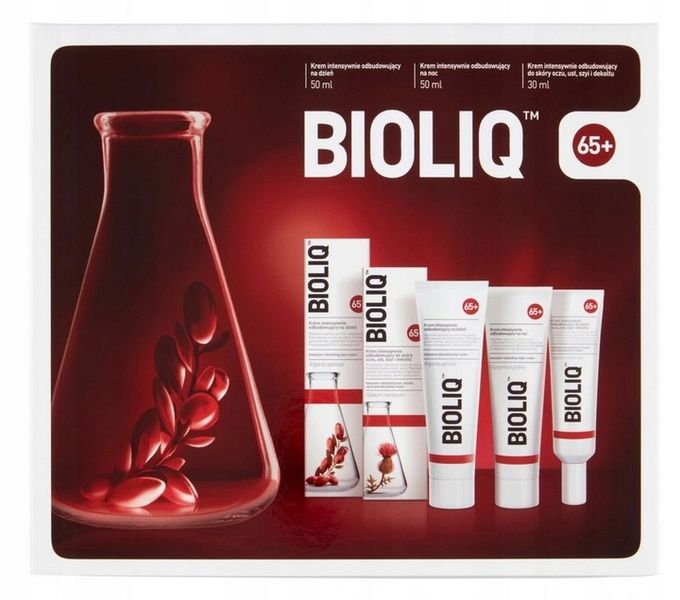 BIOLIQ 65+ Zestaw Krem Na Dzień + Noc + Pod Oczy - Arena.pl