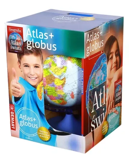 Globus + Geograficzny atlas świata - Arena.pl