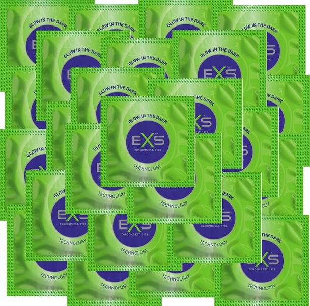 EXS Glow Fluorescencyjna Prezerwatywa Świecąca W Ciemności 40szt - Arena.pl