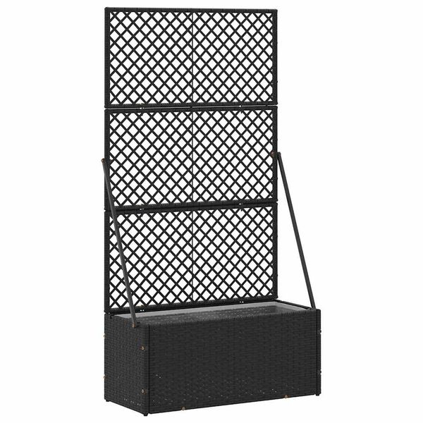 Donica Czarny 70 x 30 x 135 cm Metal - Arena.pl