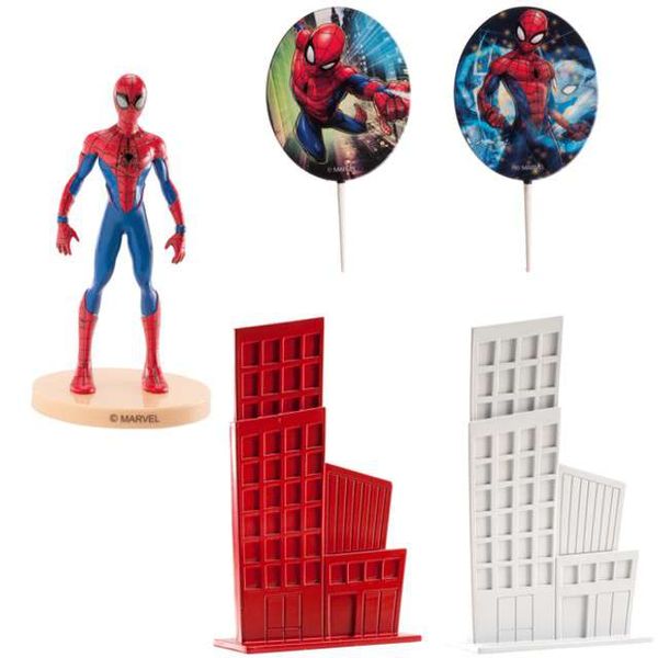 Figurka na tort "Spider-Man - Toppery i wieżowce", Dekora, 5 szt - Arena.pl