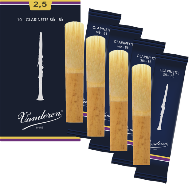 Kup Stroik klarnet Bb 2,5 Vandoren Classic Blue CR1025 4 szt. ZESTAW na ...