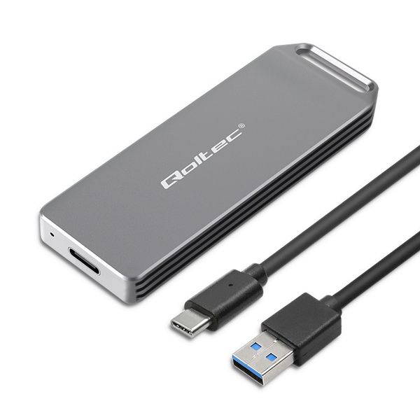 Kup Mini Aluminiowa Obudowa Kieszeń na dysk M.2 SSD NVMe PCIe USB 3.1 ...