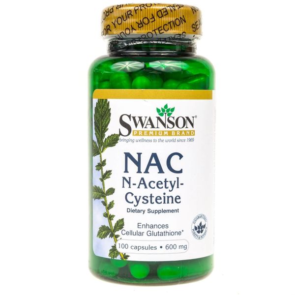 Swanson NAC (N-acetylocysteina) 600mg - 100 kapsułek - Arena.pl