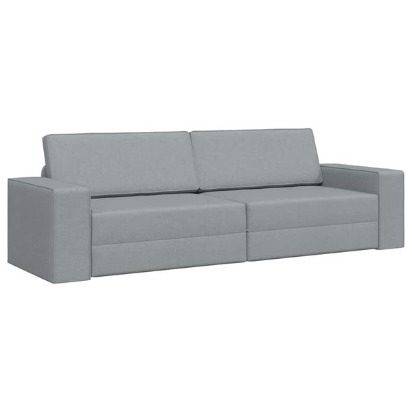Kup Sofa podłogowa Jasnoszary 245 x 78 x 77 cm tkanina na arena.pl i ...