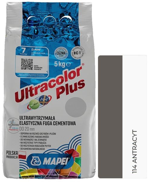MAPEI FUGA Ultracolor Plus 114 ANTRACYT 5kg - Arena.pl