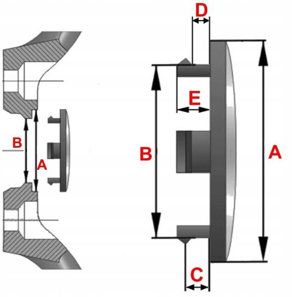 DEKIELEK Dekielki Kapsle ALUFELG felg MERCEDES 75mm 7,5cm 4 sztuki ...