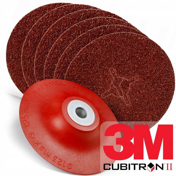 Zestaw 6 Krążków Fibrowych 3M 982C CUBITRON II 36+ | Dysk Mocujący ...