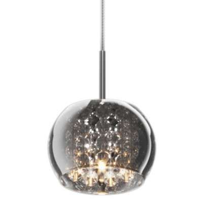 Szklana lampa wisząca z kryształami CRYSTAL P0076-01A-F4FZ glamour ...