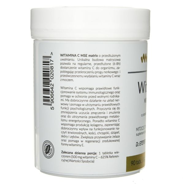 Dr. Enzmann Witamina C MSE matrix 500 mg - 90 tabletek - Arena.pl