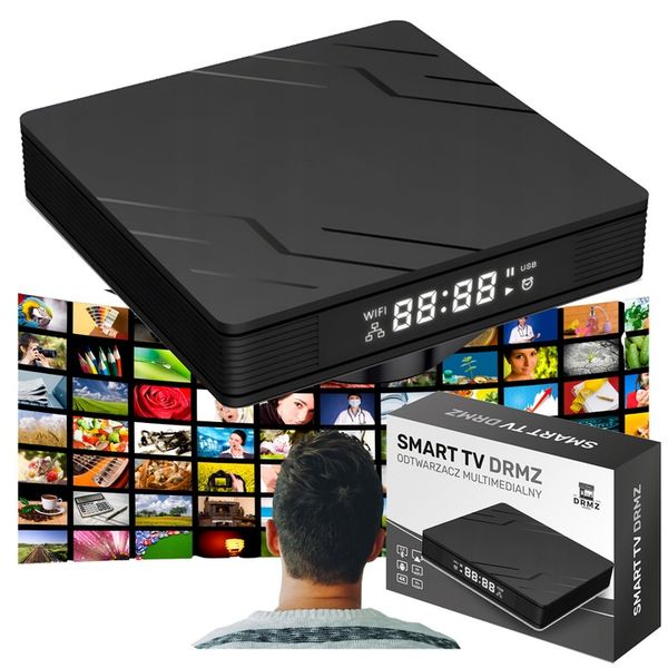 Kup SMART BOX TV 4K 8K ANDROID TV 13 WIFI 6 BLUETOOTH 5 PRZYSTAWKA na ...