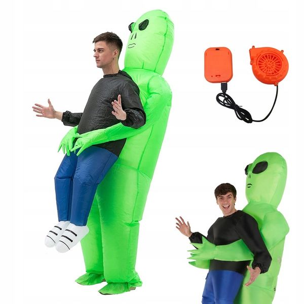 DMUCHANY KOSTIUM ALIEN KOSMITA PRZEBRANIE STRÓJ HALLOWEEN NA PREZENT ...