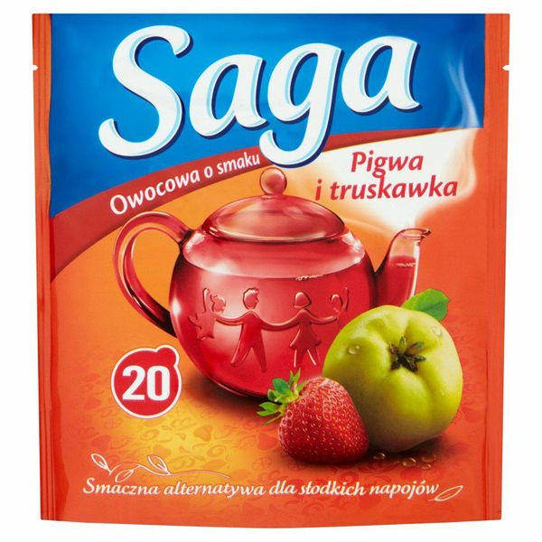 Kup SAGA Herbata Owocowa Pigwa Truskawka 20tb na arena.pl i ciesz się ...