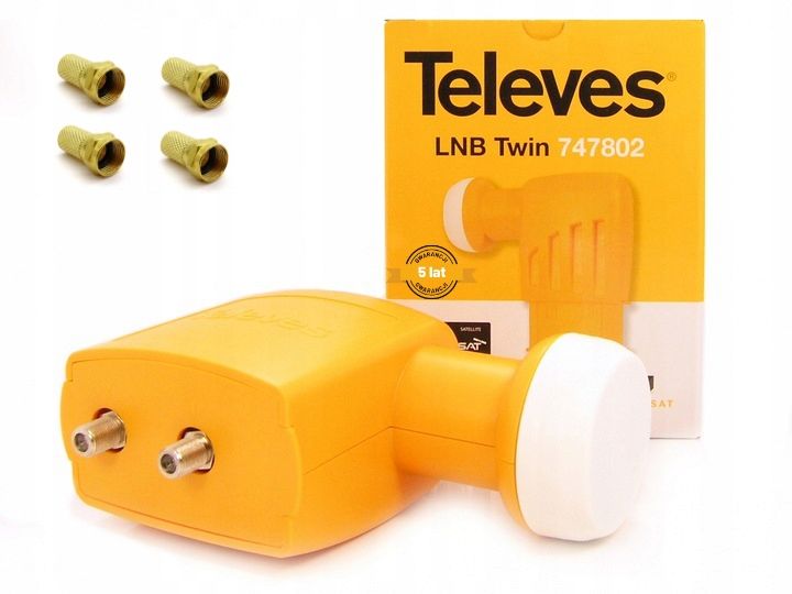 Kup Konwerter Twin LNB HD 4K 8K TELEVES ref. 7478 SAT + WTYKI F na ...