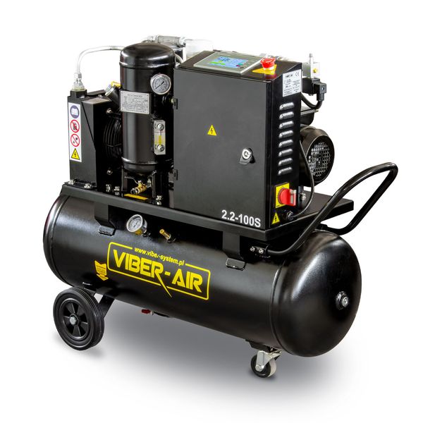 Sprężarka Śrubowa Kompresor powietrza 100l 230V 2,2kW śrubowy VIBER-AIR ...