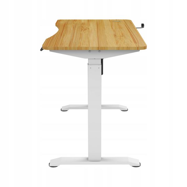Biurko podnoszone elektrycznie automatyczne bambusowe SPE-O131WT - Arena.pl