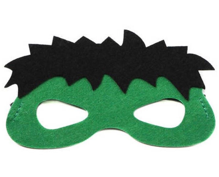 MASKA FILCOWA HULK SUPERBOHATER STRÓJ PRZEBRANIE KOSTIUM URODZINY ...