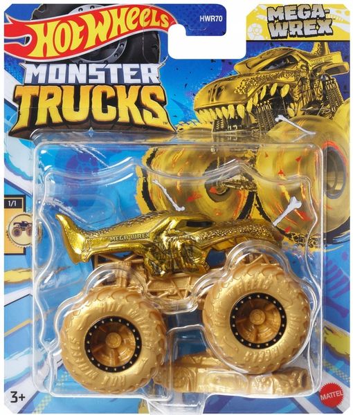 Kup MEGA WREX GOLD Złoty Auto Dinozaur Rex Hot Wheels Truck Monster ...