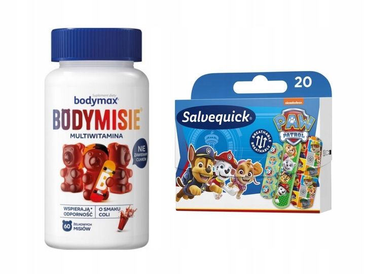 Kup Bodymax Bodymisie żelki 60szt + PLASTRY PSI PATROL na arena.pl i ...