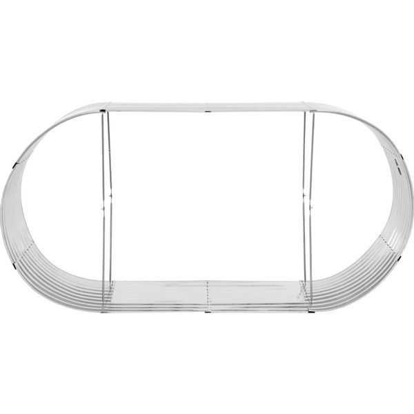 Grządka Rabata Donica Ogrodowa Na Warzywa Rośliny Owalna Stal - Arena.pl