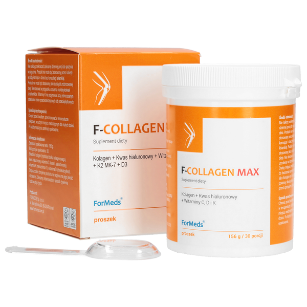 FORMEDS F-COLLAGEN MAX kolagen hialuronowy WITAMINY D3 I K2 - Arena.pl