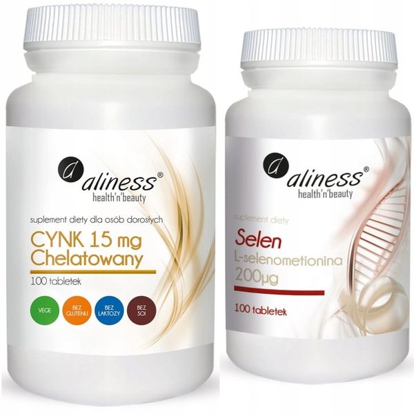 Kup Aliness CYNK CHELATOWANY 15 mg + SELEN SeLECT 200 mcg Włosy ...