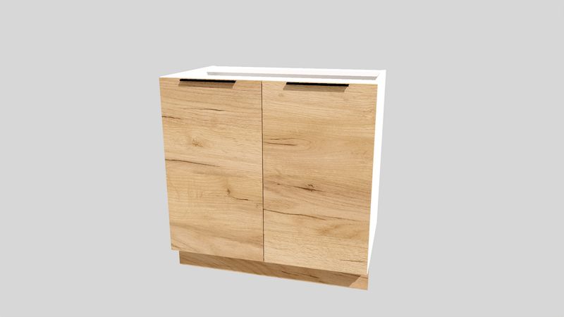 KAMSET Szafka stojąca SET D80 z drzwiami laminat - Arena.pl