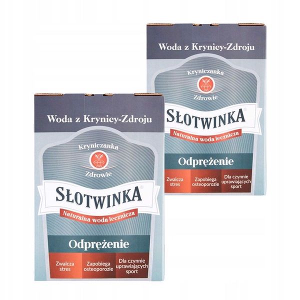 Kryniczanka Słotwinka naturalna woda lecznicza Odprężenie 3l x 2 sztuk - Arena.pl