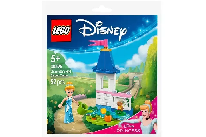 LEGO Disney™ Miniaturowy zamek Kopciuszka z ogrodem 30695 - Arena.pl
