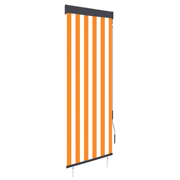 Roleta zewnętrzna, 60x250 cm, biało-pomarańczowa - Arena.pl