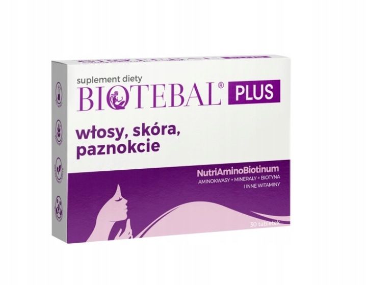 Kup BIOTEBAL TABLETKI PLUS NA WŁOSY,SKÓRA,PAZNOKCIE X 30 TAB. na arena ...